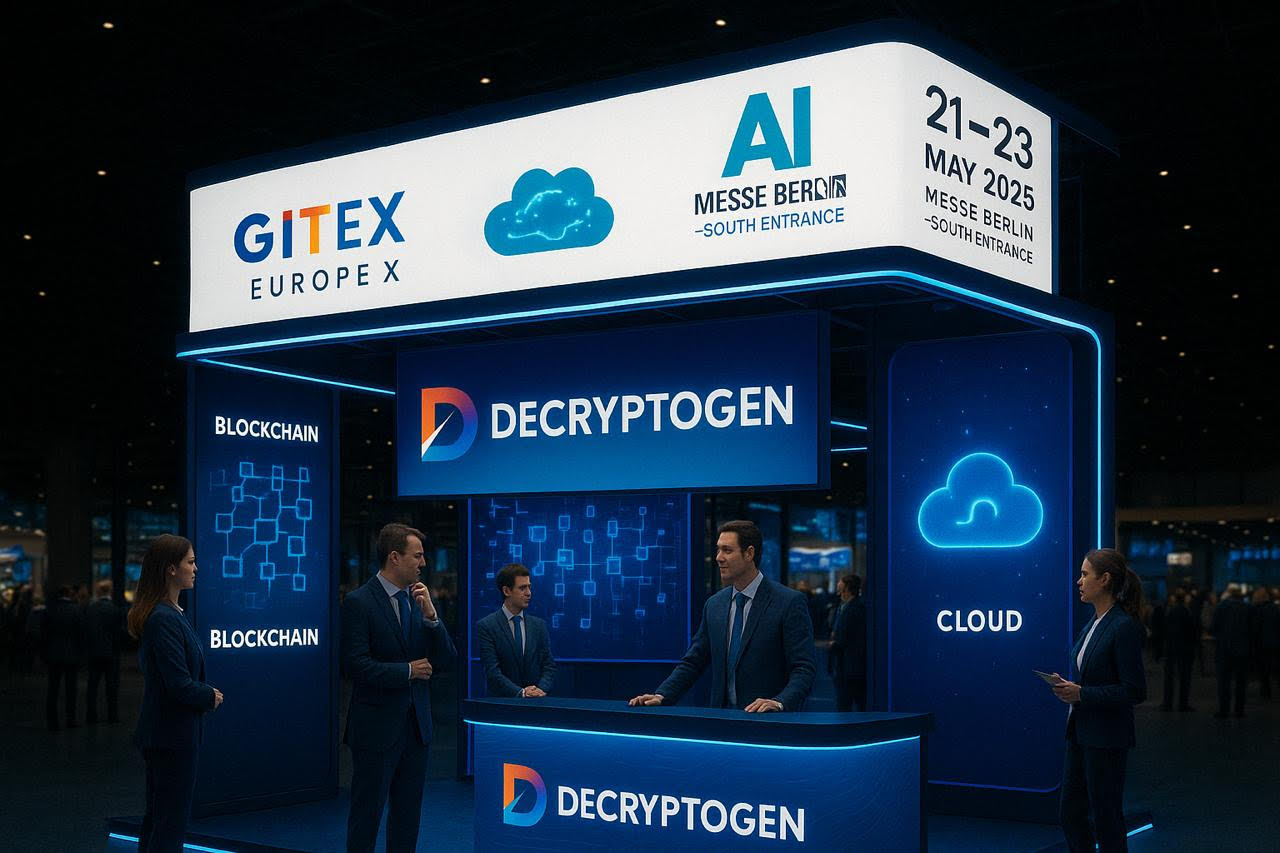 Decryptogen präsentiert dezentrale KI- und Cloud Innovationen auf der GITEX Europe 2025